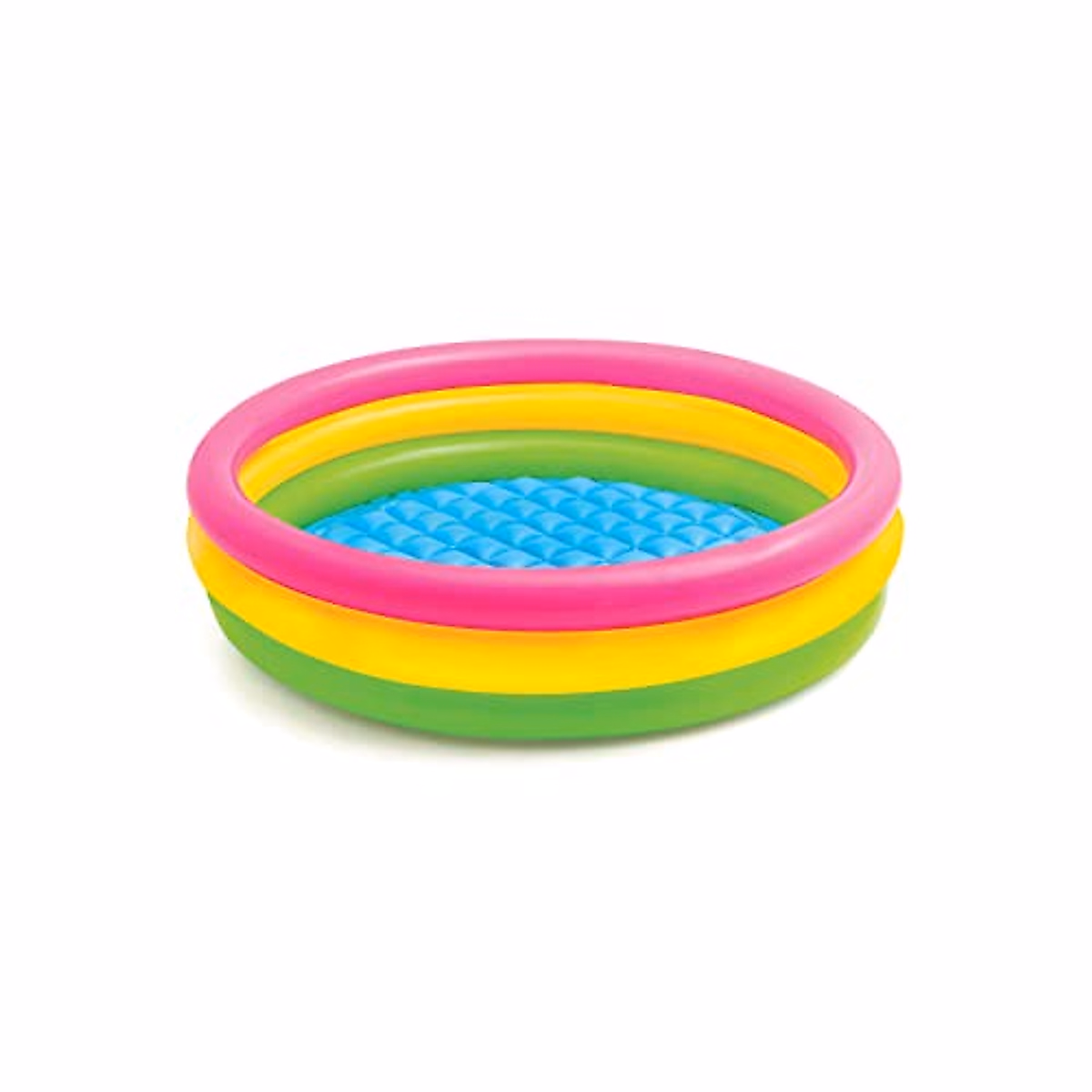 Intex Sunset Glow Inflatable Pool: 58in x 13in - 3 Ring Soft Floor - 73 gal Capacity - Repair Patch Included