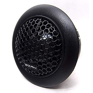 BZRK Audio SQ-T100 1 inch Silk Dome Tweeters for Car Audio (Pair) - 120 Watts Max (Each) - with Bass Blockers and Pods for Flush or Surface Mount