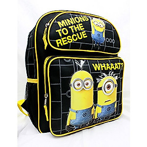 Despicable Me Medium Backpack Minions to The Rescue Black 14" New DL30407
