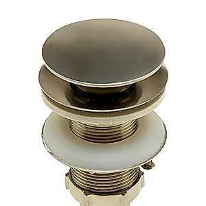 ALFI brand AB5009-BSS Popup Drain for Sink without Overflow, Brushed Stainless Steel