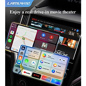 Wireless CarPlay Adapter with Netflix YouTube to Car and TV, Apple CarPlay and Android Auto Wireless Adapter for Car, Magic CarPlay Box CarPlay Streaming for Factory Wired CarPlay Cars from 2016