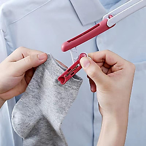 12 PCS Foldable Travel Hangers|Baby Hangers with Clips|Pants Hangers|Space Saving|rv Accessories|Camping