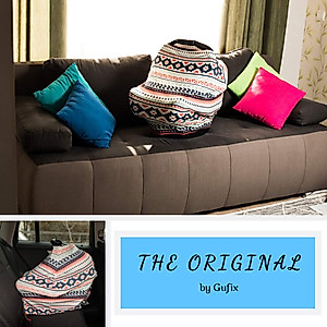 Premium Soft - Baby Car Seat Canopy, Nursing Cover, Breastfeeding Cover, Shopping Cart Cover, Stroller Sunshade, High Chair Cover, Car Seat Covers for Girls and Boys, Baby Seat Cover - Aztec