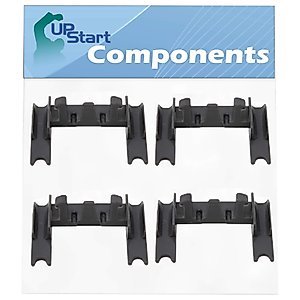 4-Pack W10250160 Dishwasher Rack Adjuster Arm Clip Lock Replacement for KitchenAid KUDE20IXWH3 - Compatible with WPW10250160 Stop Clip
