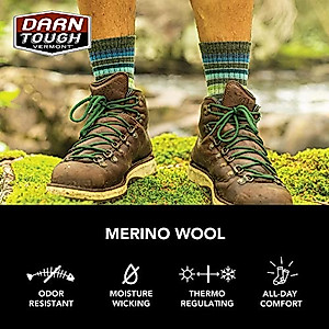 Darn Tough (Style #1466) Men's Merino Wool Micro Crew Hiker Sock With Cushion - Lime, Large