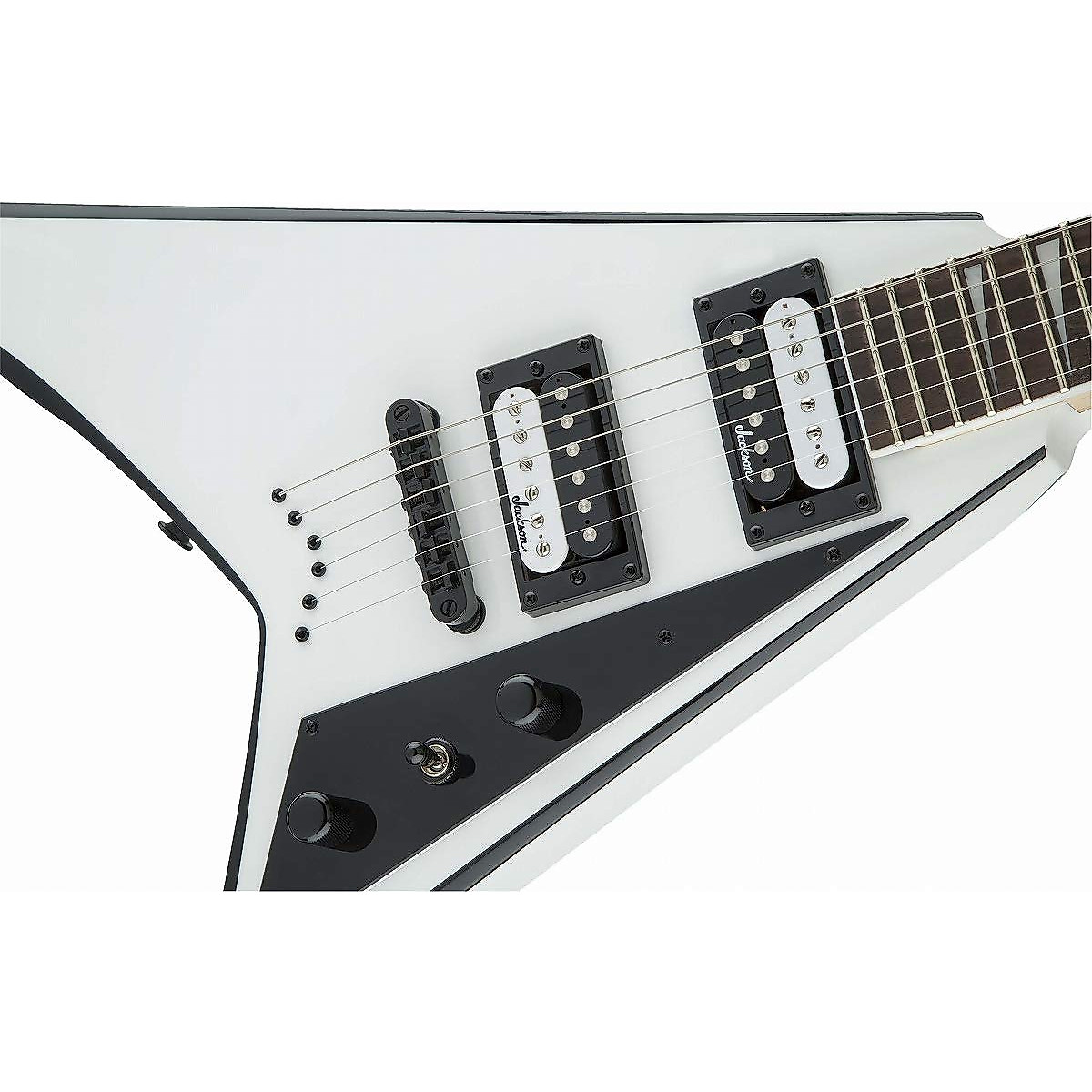 Jackson JS Series Rhoads JS32T - White with Black Bevels