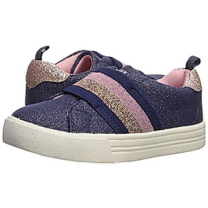 OshKosh B'Gosh Girls' Varsha Sneaker, Navy, 5 M US Toddler