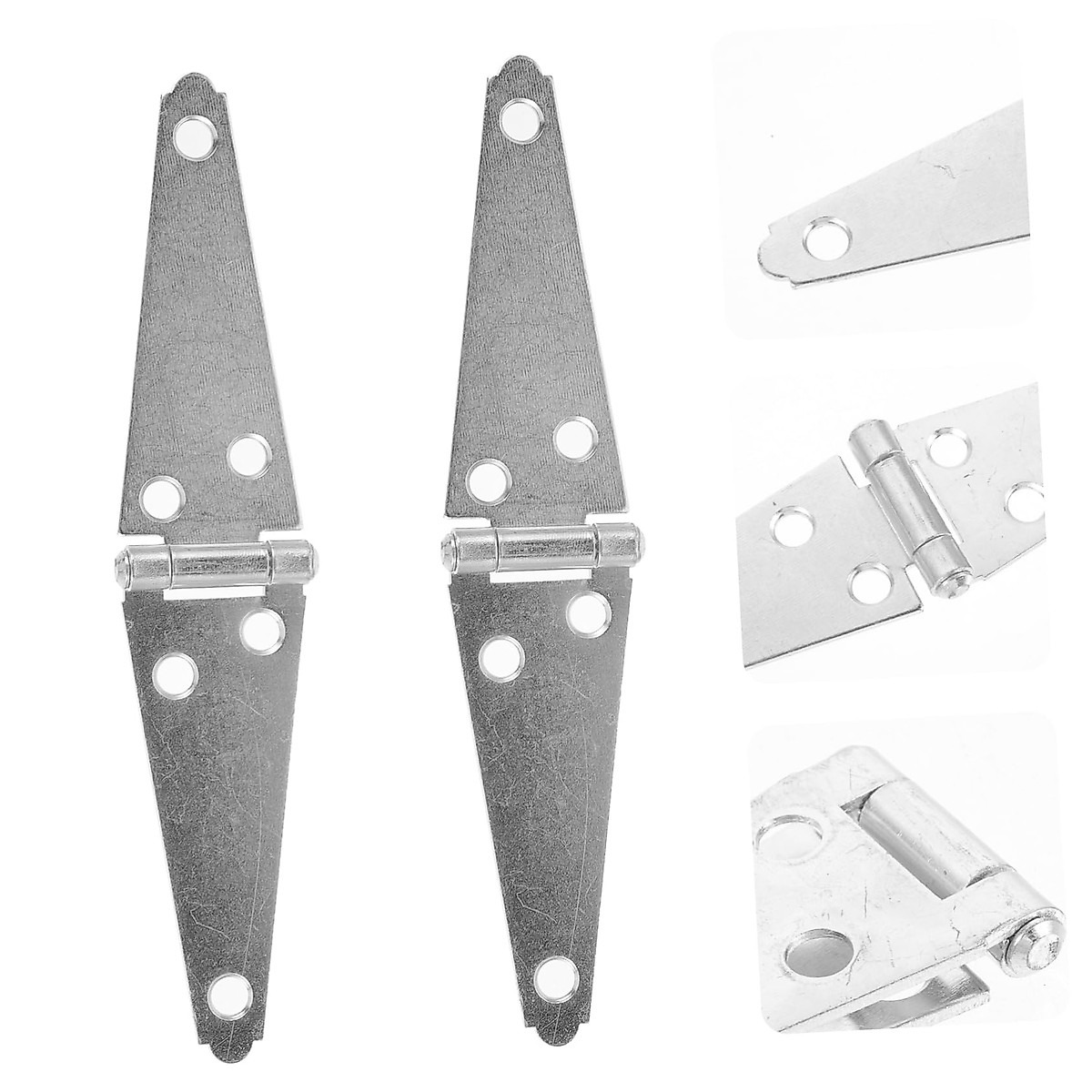 2pcs Door Hinge Wood Fence Hinge Gate Kit Heavy Duty Hinges Gate Hinges for Wooden Fences Heavy Duty Heavy Strap Hinge Gate Kit for Wooden Fence Wood Gate Hinges Strap Gate Hinges