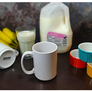 Amuse- Professional Grade Stoneware Mug- Sublimation Series- Set of 6 (15 oz)