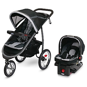 Graco FastAction Fold Jogger Travel System with SnugRide 35 Infant Car Seat and Base | Gotham