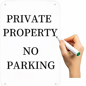 2-Pack White Blank Sign, 14"x 10" Plastic