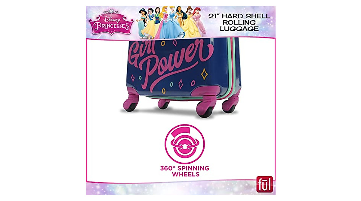 Ful Disney Princess Rolling Luggage - 21 Inch Carry-On