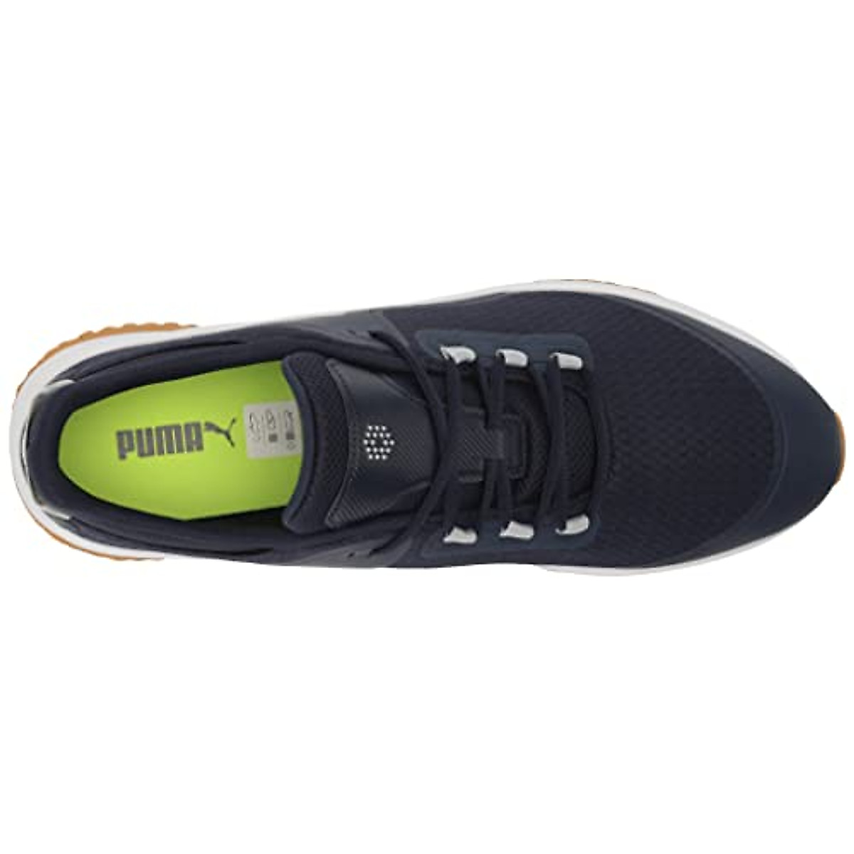 PUMA GOLF Men's Fusion Grip Extra Wide Golf Shoe, Puma Navy-Puma Silver-Quiet Shade, 13