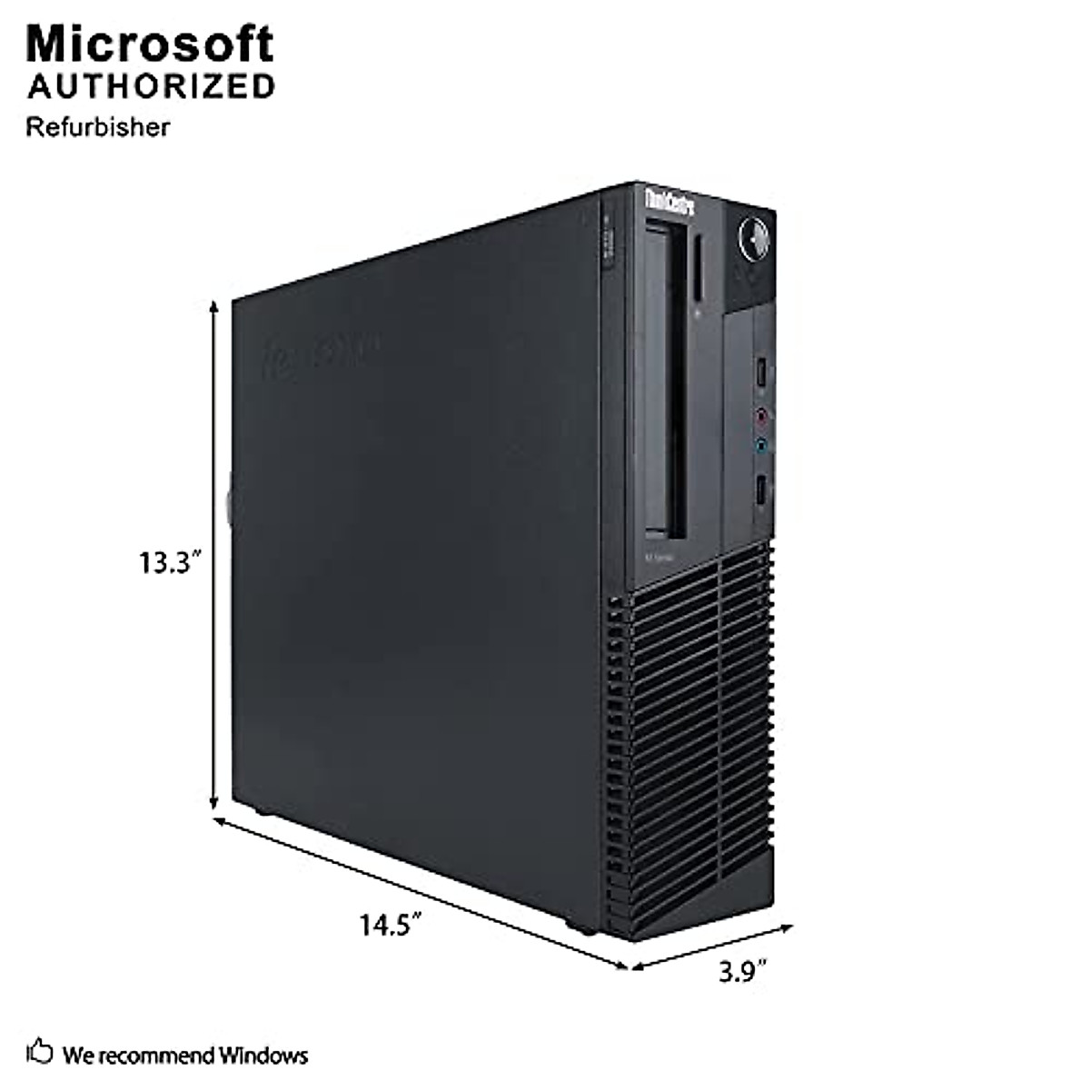 lenovo ThinkCentre Premium High Performance M91P Desktop Computer, Intel Core i5 Quad-Core Processor 3.1GHz, 8GB RAM, 1TB HDD, Windows 10 Home (Renewed)