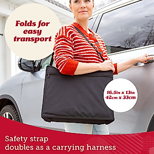 Lusso Gear Kids Travel Tray for Toddler Car Seat, Travel Tray for Kids Car Seat, Lap Tray for Airplane, Kids Travel Desk Essential Accessories, Carseat Table Tray for Kids Road Trip Activities (Black)