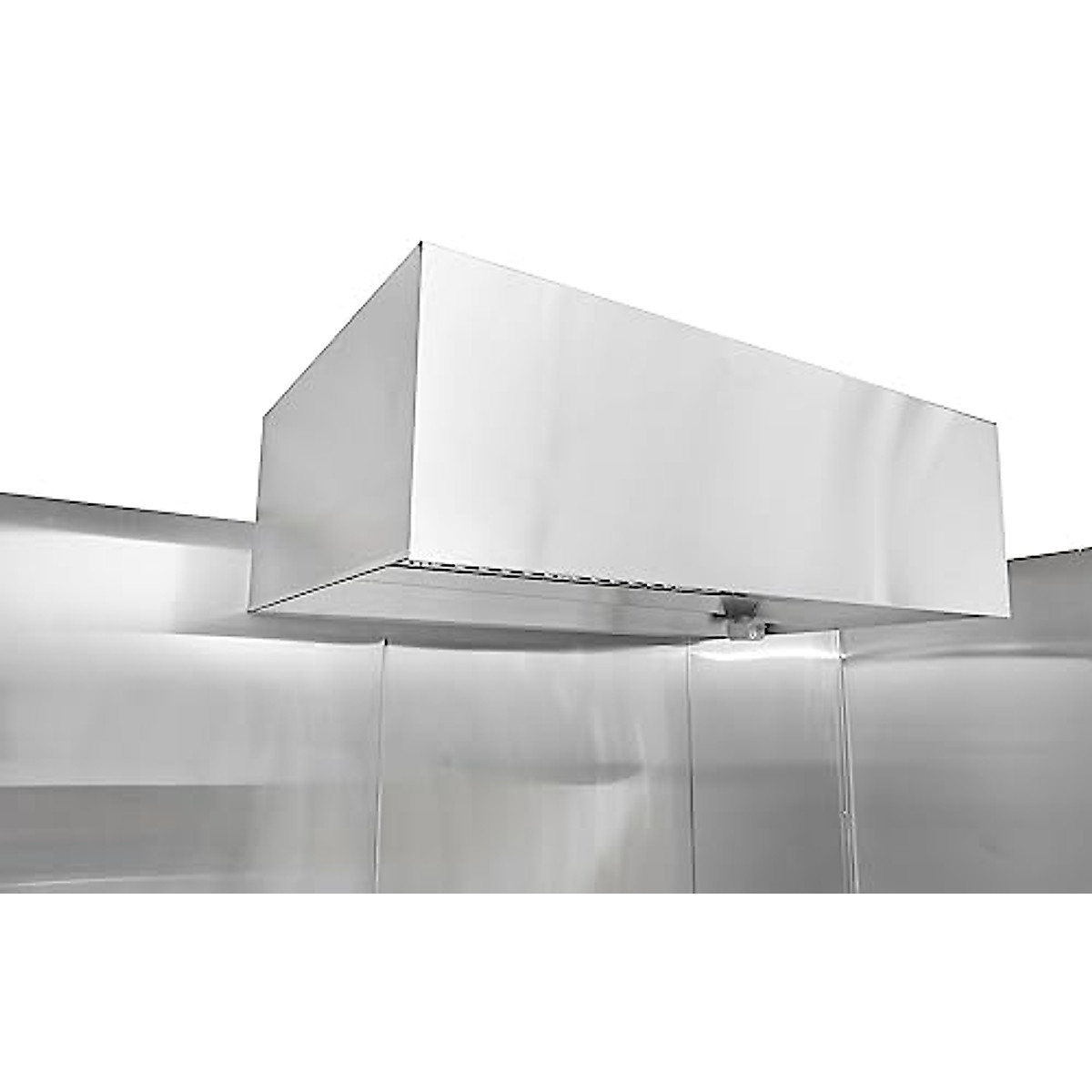 HOODMART 48” x 84” Metal Wall Panels, Set of 3 - High Quality Stainless Steel Sheet with Seams & End Caps, Back Splash Guard for Food Trucks, Restaurants, and Trailers