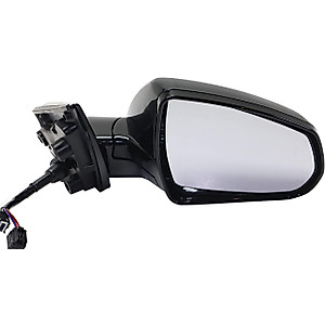 Kool Vue Driver & Passenger Side Power Heated Mirrors for Cadillac SRX 2010-2012 Power Fold With Memory Paintable For Models Without Etched Warning