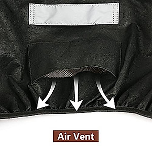 QuliMetal 30 Inch Built–in Grill Cover for Bull Gas Grills, Outdoor Products BBQ Grill Top Cover, with Elastic Hem, Waterproof & Windproof, Replace for Bull 45005 Grill Head Cover, 600D