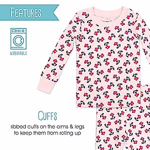 Zutano Baby and Toddler Pajamas, Two-Piece Cotton Pajamas for Girls, Tulip, 5