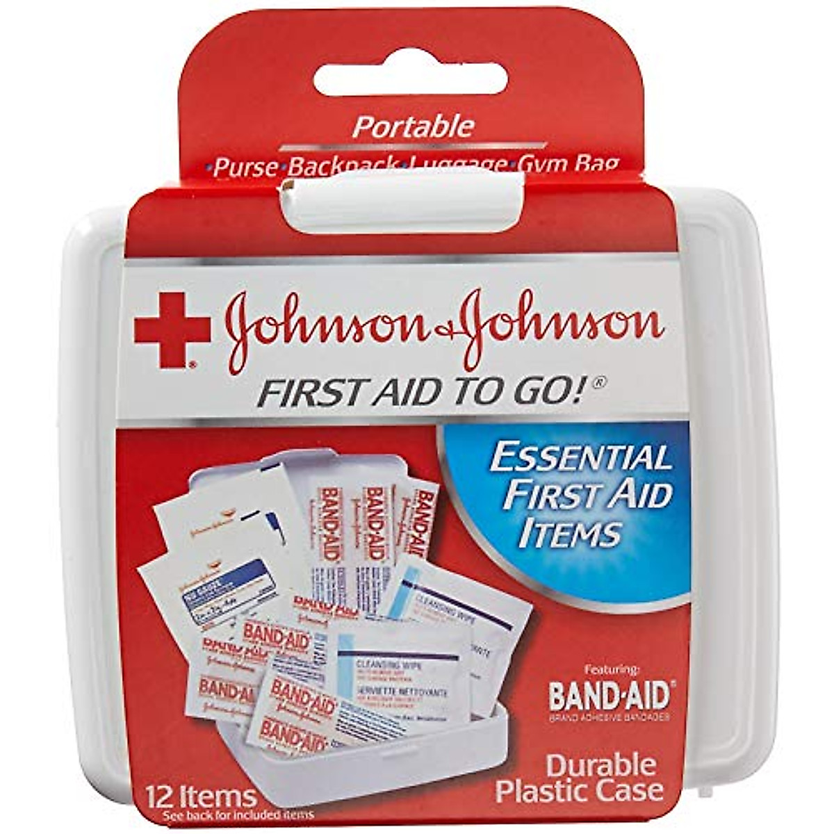 JOHNSON & JOHNSON First Aid to Go Kit 12 Items 1 Each (Pack of 2)