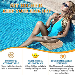 Spa Booster Seat for Hot Tub Weighted Spa Pillow Hot Tub Booster Seat for Adults Hot Tub Cushion Spa Seat Pillow for Outdoor Hot Tub Accessories