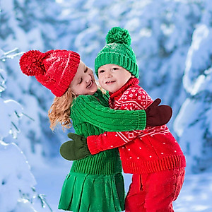 Kids Winter Toddler Mittens Multicolor Soft Knitted Gloves Thick Cold Protection Mitten Color Set 3