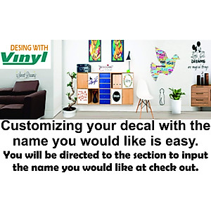 Lion King Movie Cartoon Children Custom Personalized Name Sticker Animated Movie Wall Decals for Kids Bedroom / Boys Wall Decor Vinyl Sticker Art Simba Zazu Family Size 20x20 inch