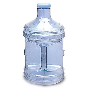 For Your Water 1 Gallon 3.7 Liter BPA Free Plastic Reusable Sport Water Bottle Container Jug with Handle and with 48MM Screw Cap 6.5" x 11. 5" - Blue