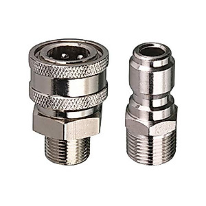 Tool Daily High Pressure Washer Ball Valve Kit, 3/8 Inch Quick Connect for Power Washer Hose, 4500 PSI