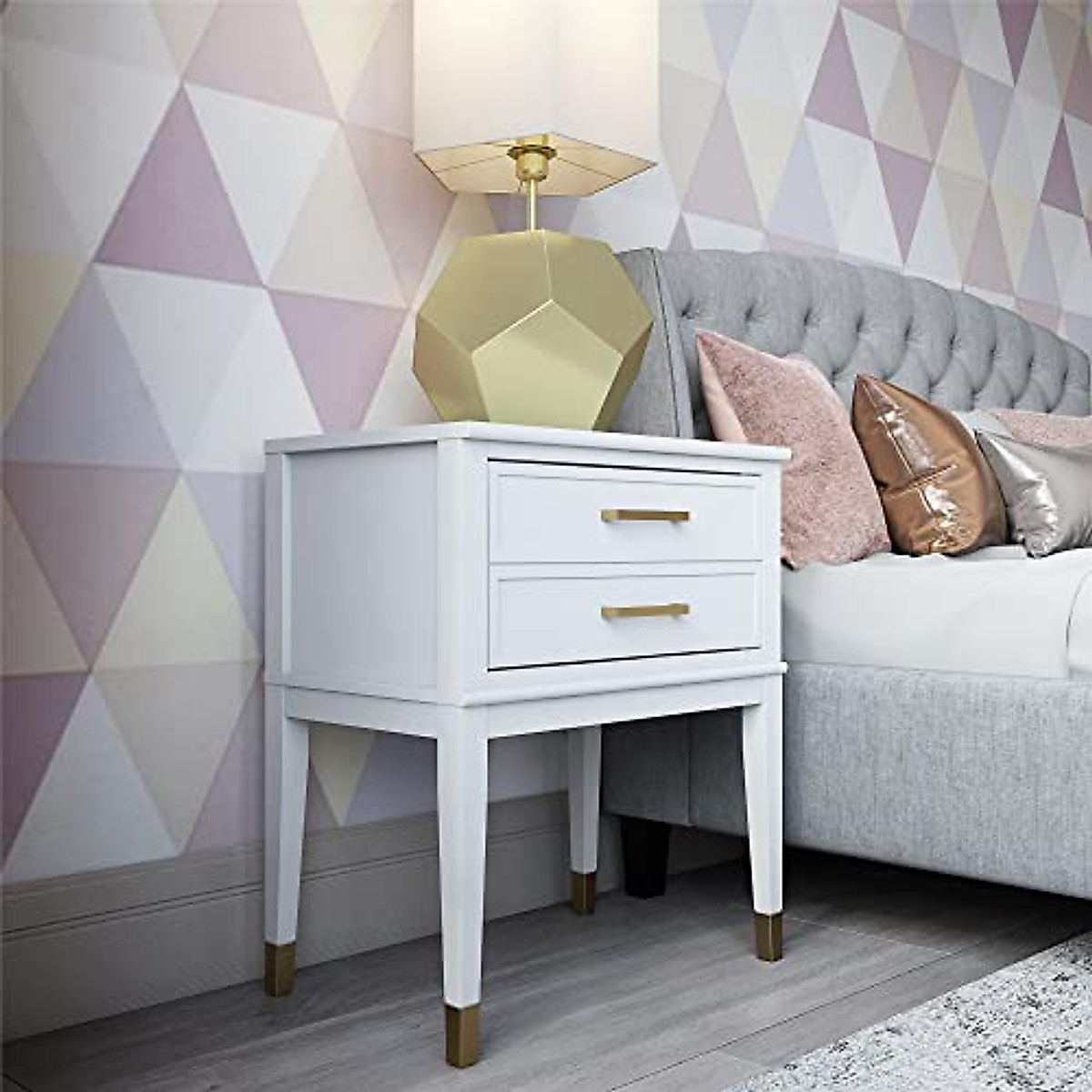 CosmoLiving Westerleigh End Table, White