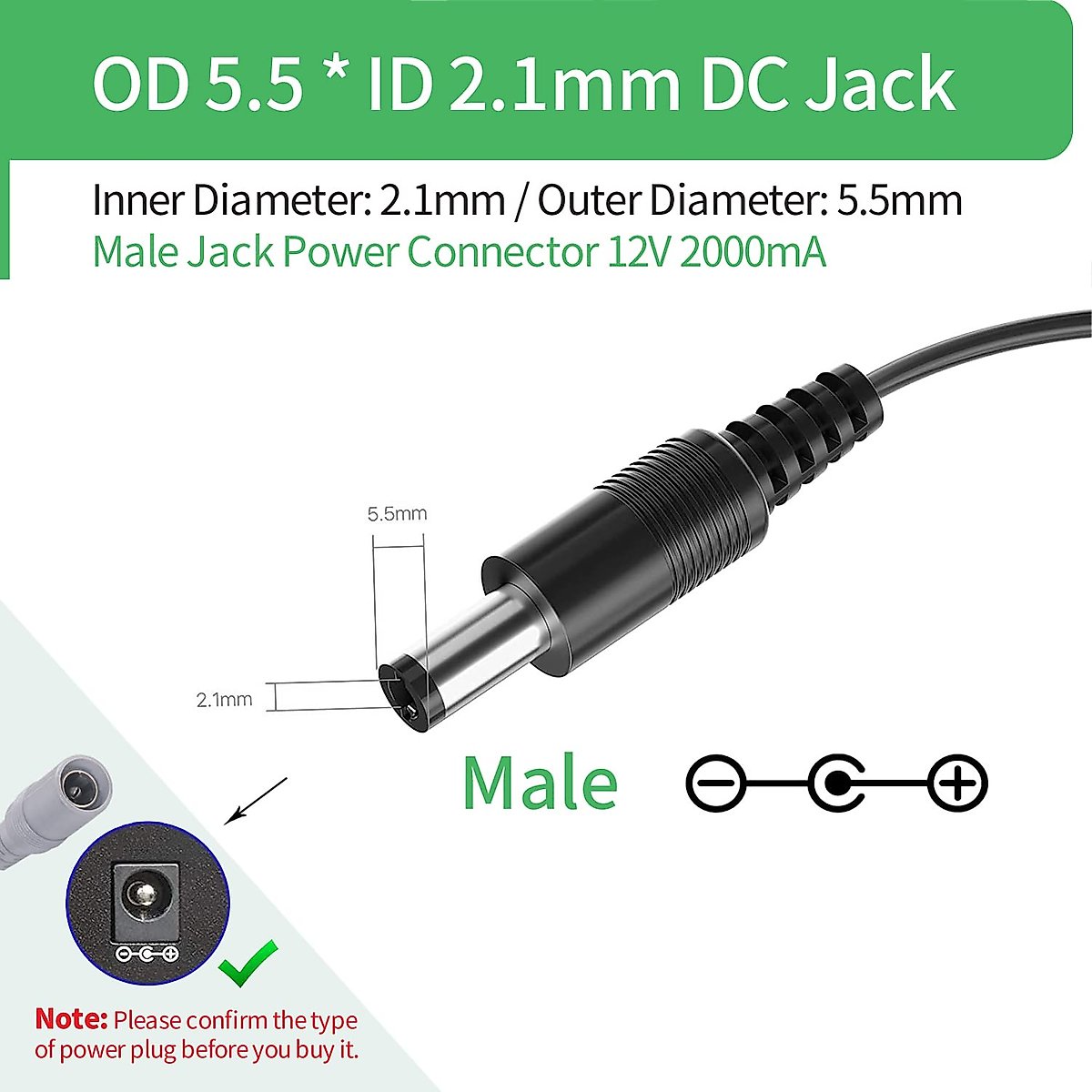 Security-01 AC 100-240V to DC 12V 2A Power Supply Adapter with 4 Ways Splitter Cable for Security Camera/DVR/NVR/Led Strip Lights/Router/Monitor/Keyboard,UL Listed