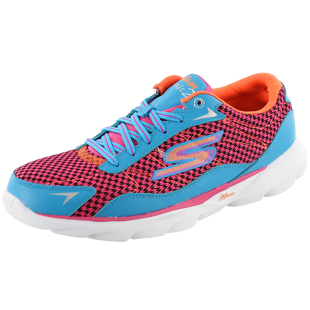 Skechers Womens' GOrun Sonic 2 Running Shoes Blue/Hot Pink
