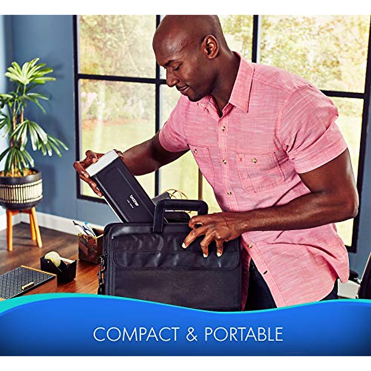 Brother Wireless Portable Compact Desktop Scanner, ADS-1250W, Easy-to-Use, Fast Scan Speeds, Ideal for Home, Home Office or On-the-Go Professionals