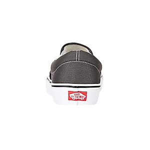 Vans Men's Classic Slip-On Core, Charcoal/White, Size 10.5