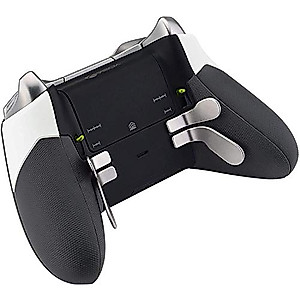 Vanpark Orignal Right Left Rubber Grip for Xbox Elite Wireless Controller Model 1698, Elite Controller Replacement Rubberized Rear Grips (White)