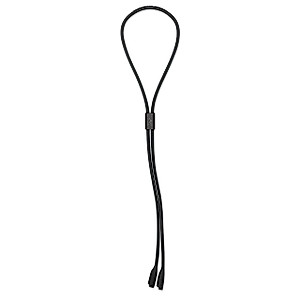 Pilotfish Premium Silicone Sunglasses Strap, Adjustable Glasses Retainer with Unique Passthrough Design – Universal Fit (Black)