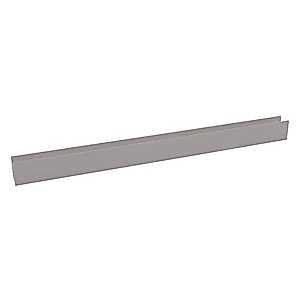 CRL Satin Nickel Frameless Shower Door Aluminum Deep U-Channel for 3/8" Thick Glass - 95 in long