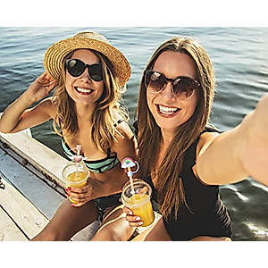 10 Pcs Silicone Straw Cover Cap, Reusable Drinking Straw Caps Lids Dust-Proof, Cloud Shape Straw Protector for 6-8 mm Cute Straw Plugs Trave Home Outdoor (Multi)