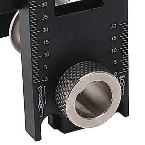 Dowel Drill Guide Kit, Aluminum Alloy Easy to Use 3 in 1 Pocket Hole Jig Kit for Furniture Assembly