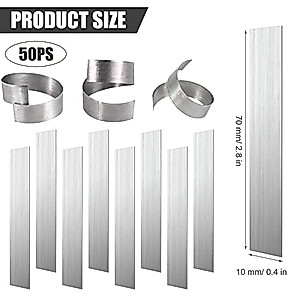 SAVITA 50pcs Aquarium Plant Weights Anchors, Bendable Plant Anchors Aquarium Over Weight Reinforced Metal Aquatic Plant Weights for Live Plants in Fish Tank Ponds to Avoid Floating