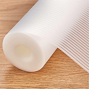 Bobalaly Shelf Liner Cabinet Liner, Anti-Slip Non Adhesive Drawer Liner, 11.8 Inch x 6.6 Feet (78.7 Inch) Washable Refrigerator Mat for Kitchen Organization, Pantry, Shelves, Under Sink