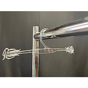 NAHANCO Intimate Apparel Molded Hanger with Delicate Shoulder Clips - 10", Clear – 250/Carton