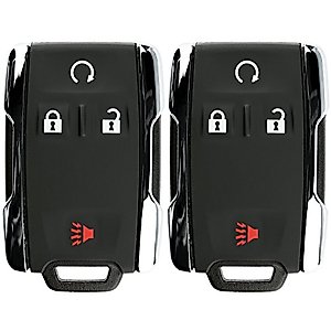 KeylessOption Keyless Entry Remote Control Car Key Fob Replacement for Chevy GMC M3N-32337100 (Pack of 2)
