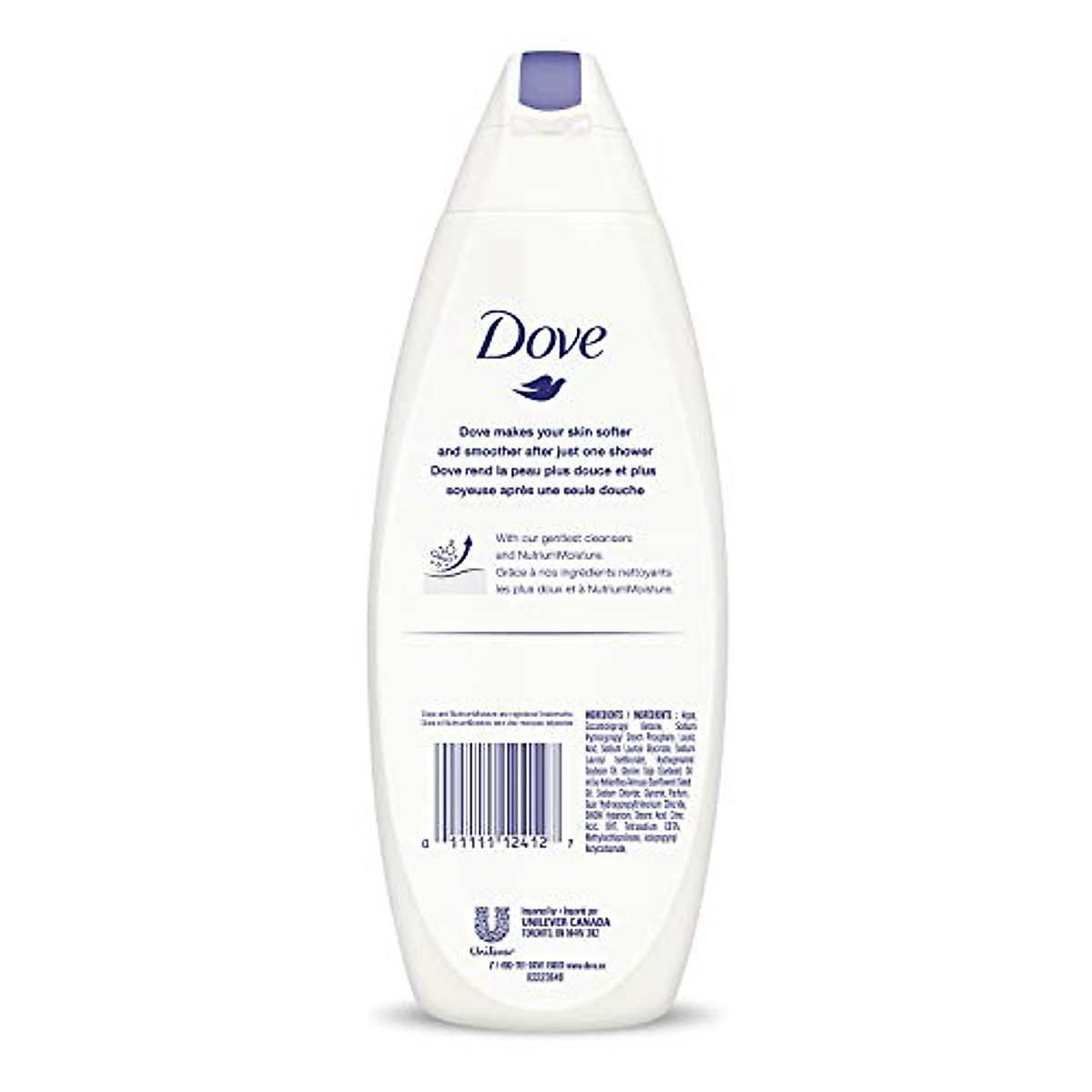 Dove Body Wash With Skin Natural Nourishers for Instantly Soft Skin and Lasting Nourishment Deep Moisture Sulfate Free 22 oz, 4 Count