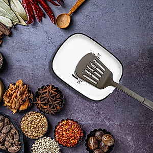 Ceramic Spoon Rest For Kitchen-Funny Mom's Kitchen Quote Spoon Rest For Stove Top-Large Spoon Holder for Kitchen Counter-Heat Resistant Cooking Utensil Rest-Modern Farmhouse Kitchen Décor