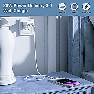 20W USB C Wall Charger Block 5 Pack Boxeroo Dual Port PD Fast Type C Charging Block USB C Adapter Plug for iPhone 14 13 12 11 Pro Max Mini XS XR X 8, Google Pixel 6 5, Samsung Galaxy (White)
