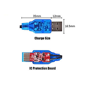 2 Pcs 3.7V 380mAh 20C 702035 Rechargeable Lipo Battery with USB Charger for Hubsan X4 H107 MJX F47 DFD F180 Quadcopter RC Drone Spare Parts