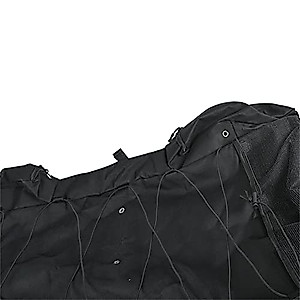 RainMan S Jacket Storage Bag housing up to 6 Life Jackets for Most T-Tops, Bimini Tops and Pontoon Tops, Black