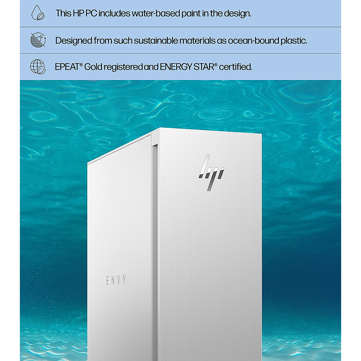 HP 2023 Envy Gaming Full Size Tower Desktop Computer, 12th Gen Intel 16-Core i9-12900 up to 5.1GHz, GeForce RTX 3070 8GB GDDR6, 32GB DDR4 RAM, 1TB PCIe SSD, WiFi 6, Bluetooth, Windows 11, BROAG Cable