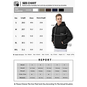 THE GYM PEOPLE Men's Fleece Pullover Hoodie Loose Fit Ultra Soft Hooded Sweatshirt With Pockets Grey